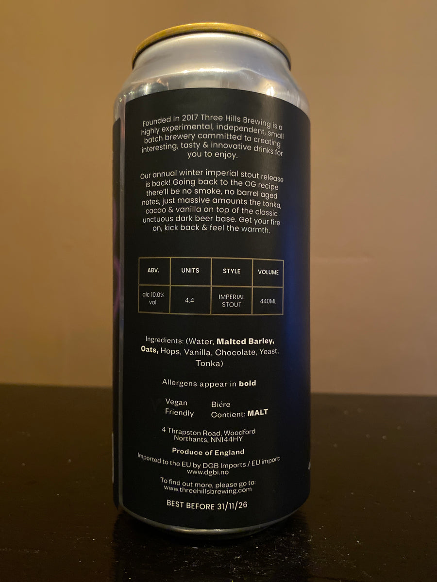 Three Hills Trium Faba Imperial Stout 10% – The Bear - Beer Emporium ...